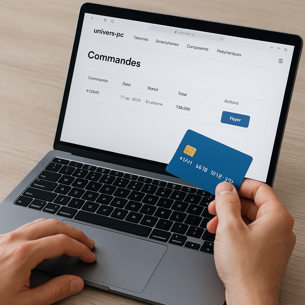Comment régler ma commande en attente - Univers-PC