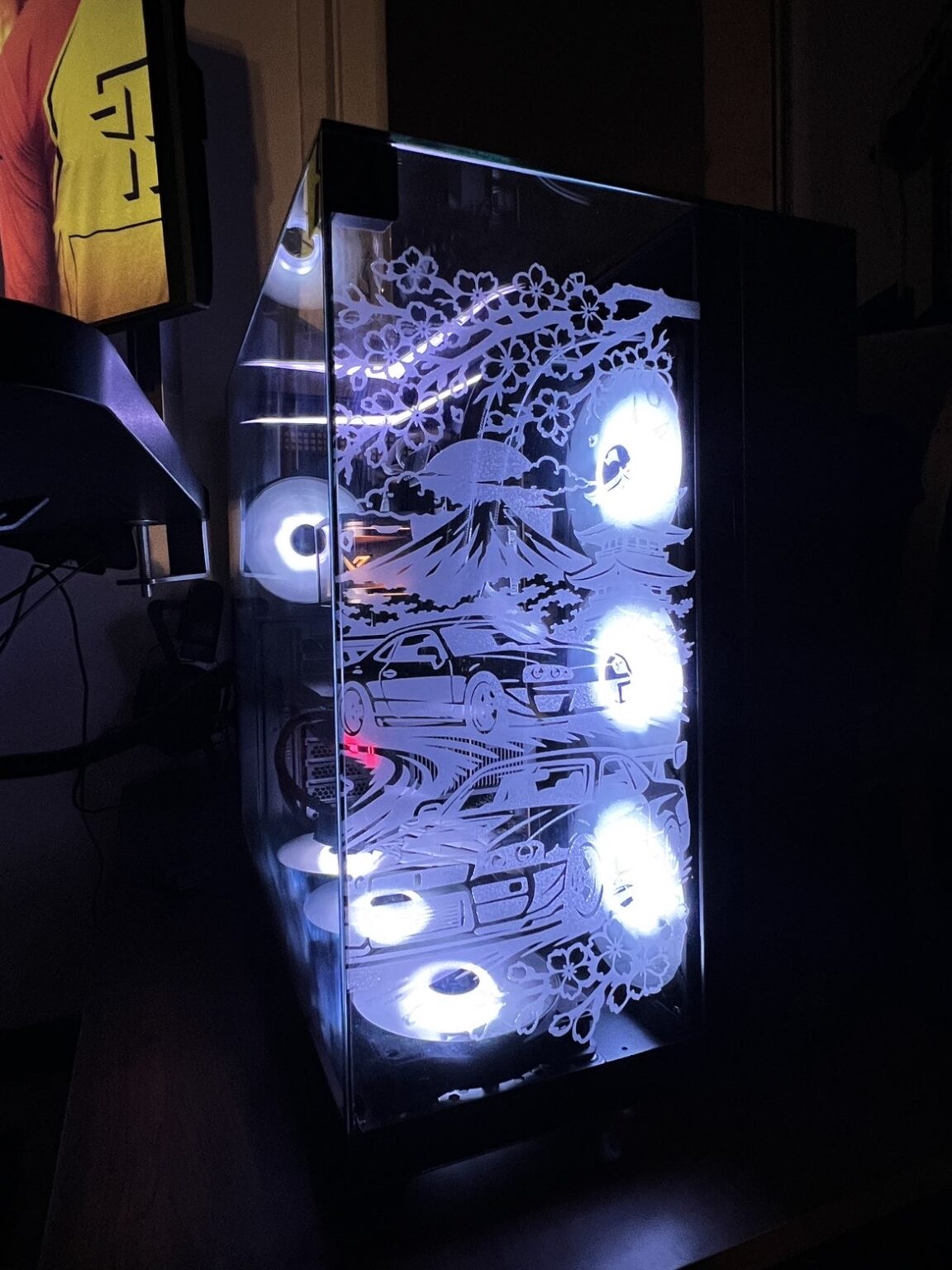 Gravure personnalisé sur vitre de PC